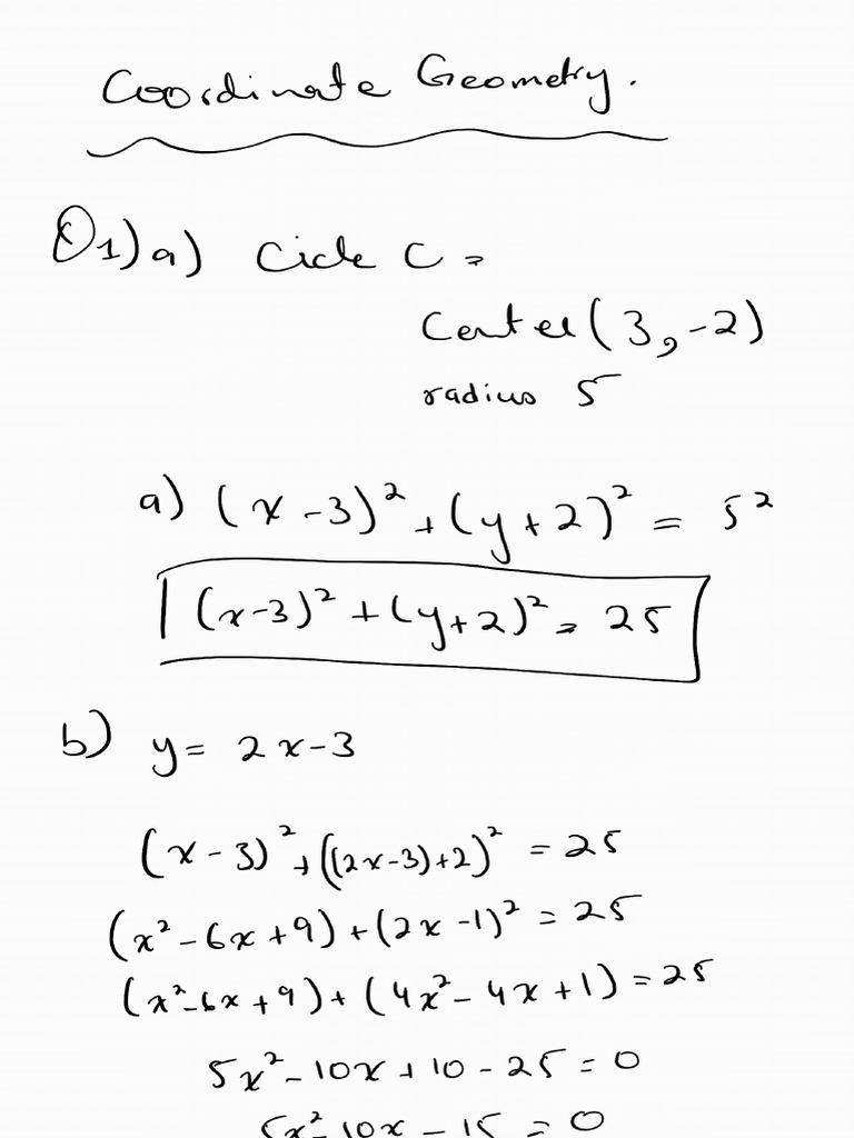 Coordinate Geometry Assignment - 241105 - 131825 | PDF