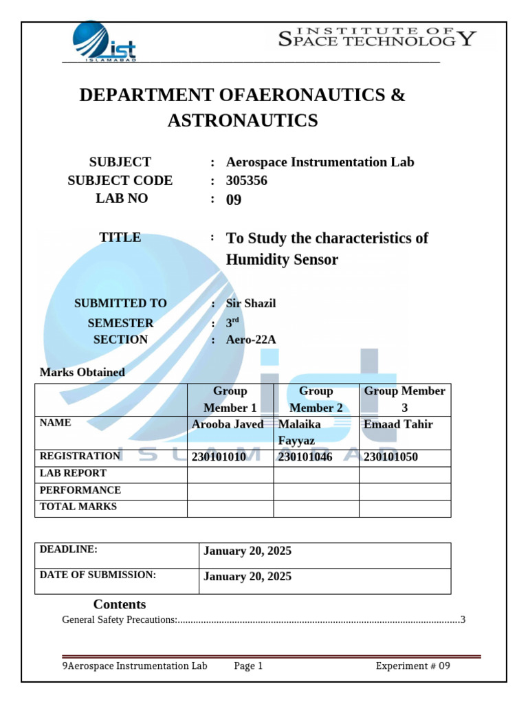 Humidity Sensor Lab Report | PDF | Humidity | Sensor