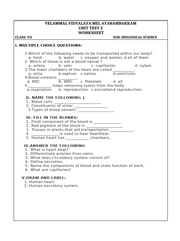 Ut-2-Class-Vii Worksheet | PDF