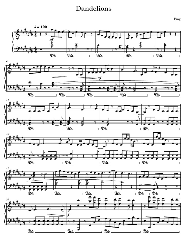 Dandelions Ruth B | PDF