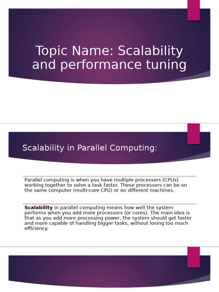 Scalability and Performance | PDF | Scalability | Load Balancing (Computing)