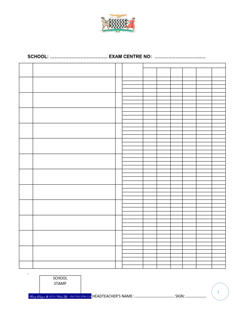 Grade 5-7 Sba Progress Record Sheet | PDF | Educational Assessment And ...