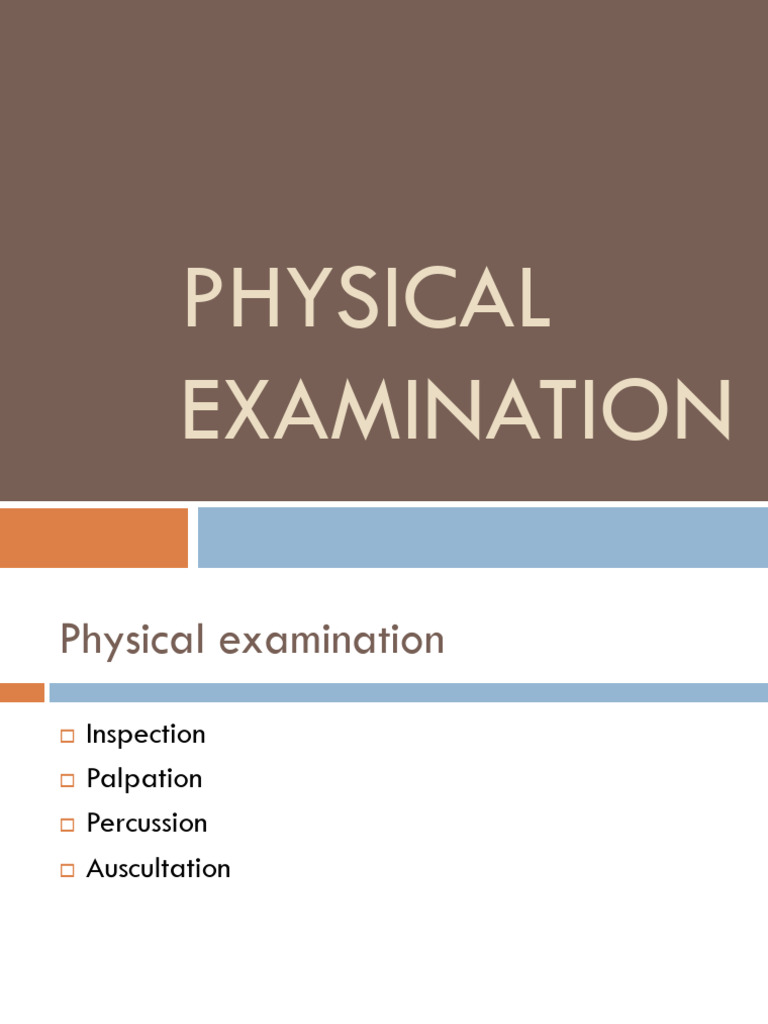 Physical Examination | PDF | Pulse | Clinical Medicine