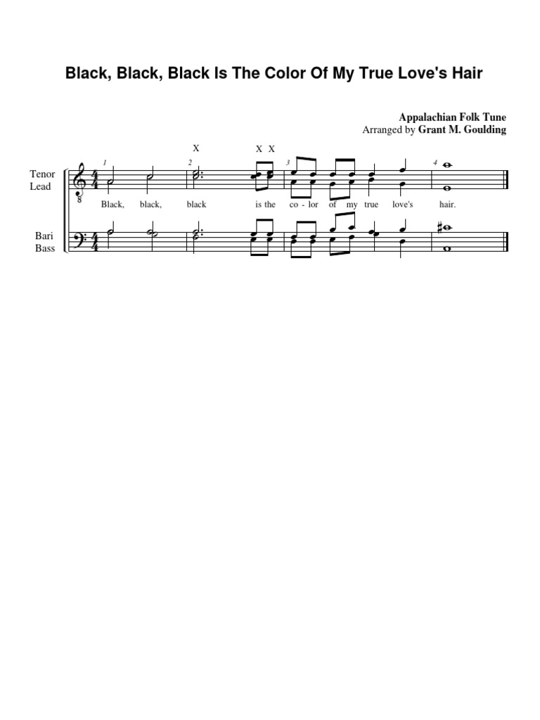 Black Black Black Is The Color of My True Love S Hair | PDF