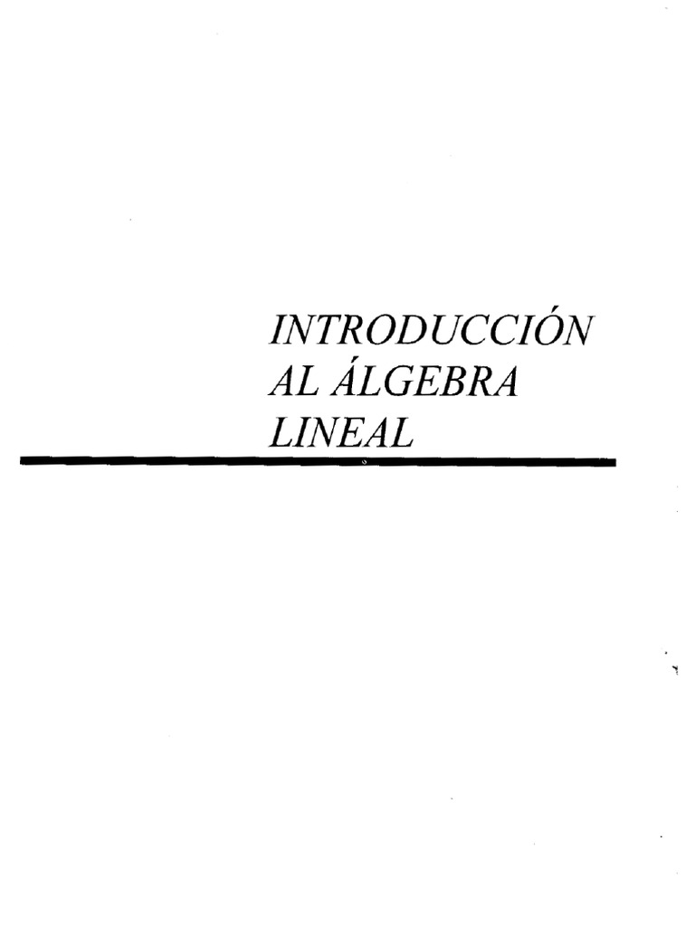 Libro de Algebra Lineal Chido | PDF