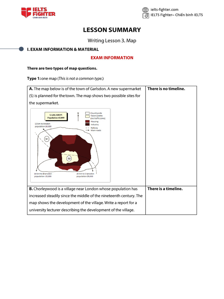 (Fighter 5) LS - Writing - Lesson 3. Map | PDF