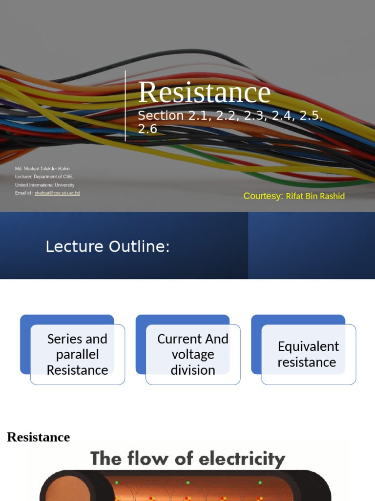 Chapter 2 Part 2 | PDF | Electrical Resistance And Conductance ...