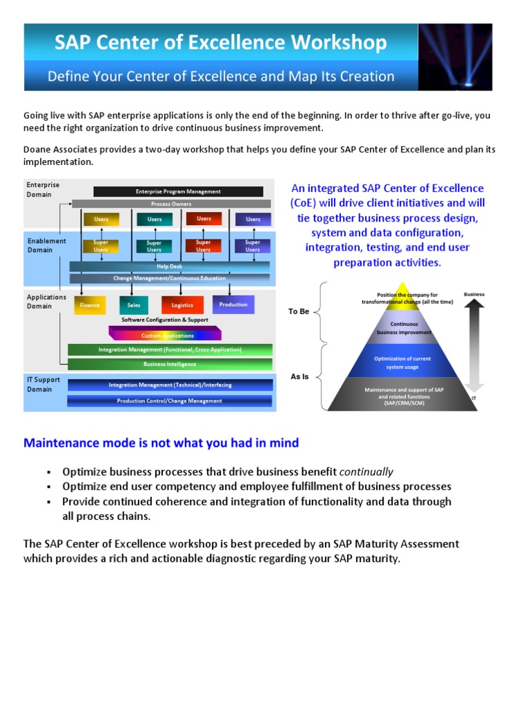 SAP CoE Workshop DA | PDF | Sap Se | Business Process