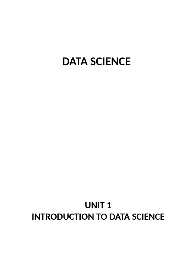 CHAPTER 1 - Introduction To Data Science | PDF | Histogram | Quartile