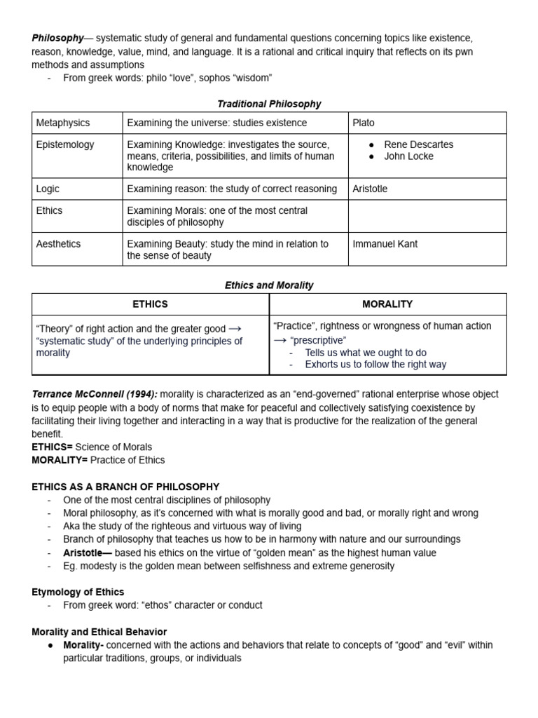 ethics dump | PDF | Reason | Morality