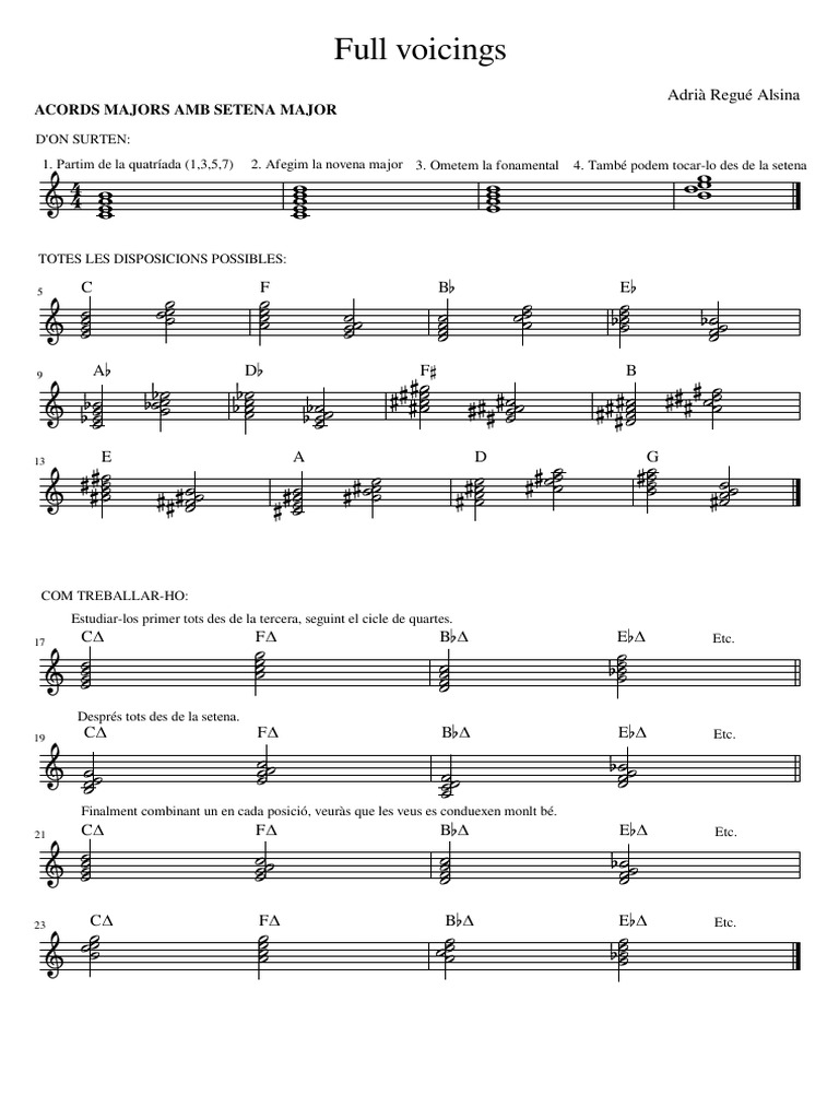 5. Full voicings XMaj7 | PDF