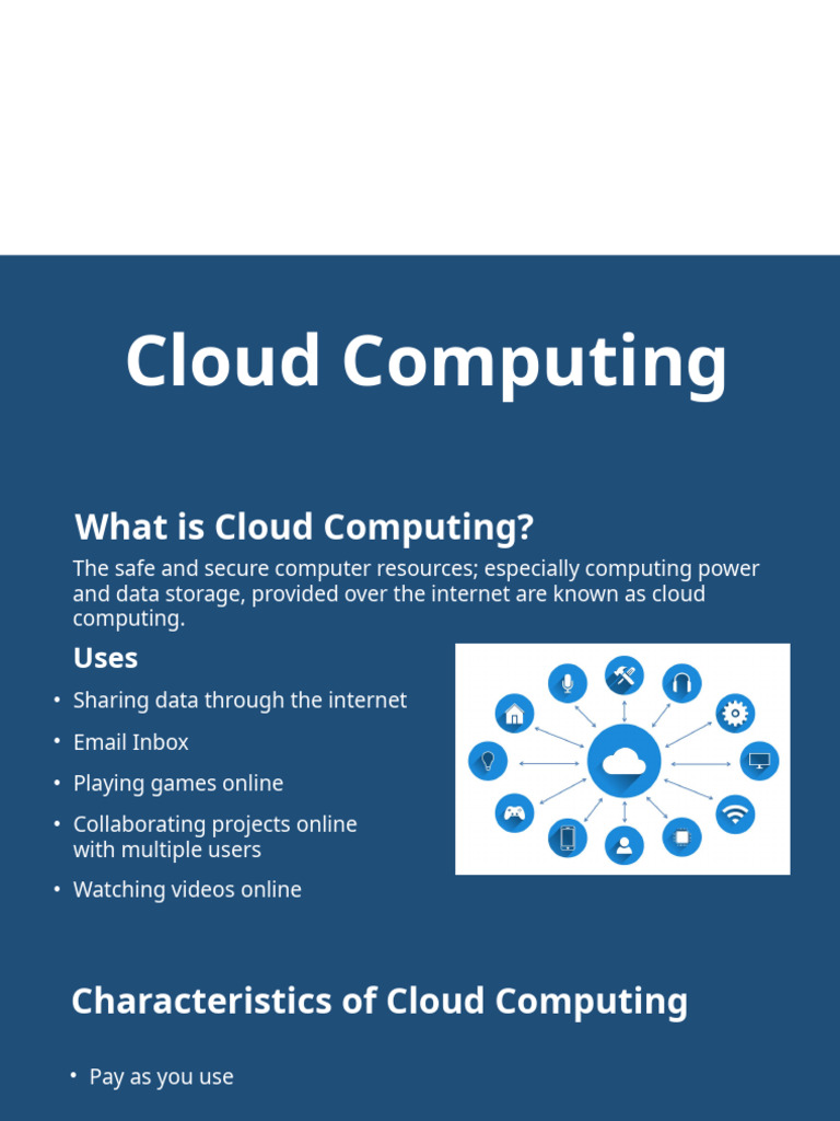Cloud Computing ICT 21 | PDF