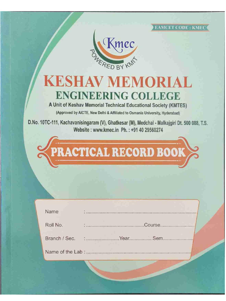 DS-CPP Lab Manual by Girija 2024 KMEC | PDF | Engineering | C++