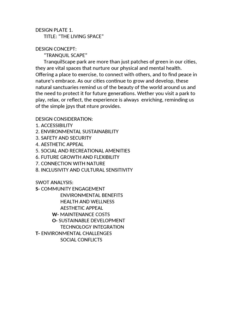 DESIGN PLATE 1 | PDF