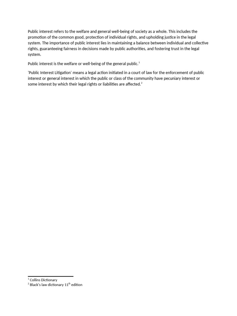 Public Interest | PDF