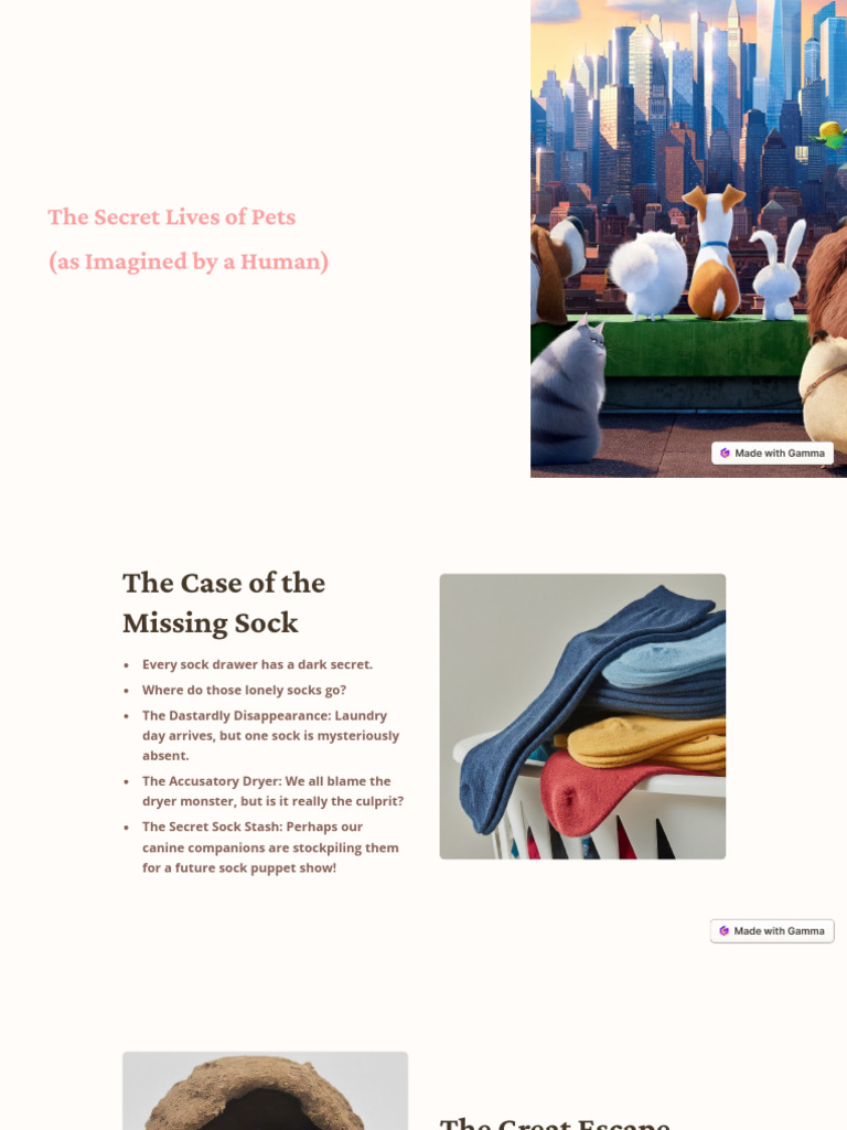 The Secret Lives of Pets | PDF | Cats