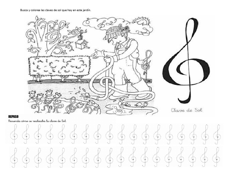 Buscar y Escribir Clave de Sol | PDF