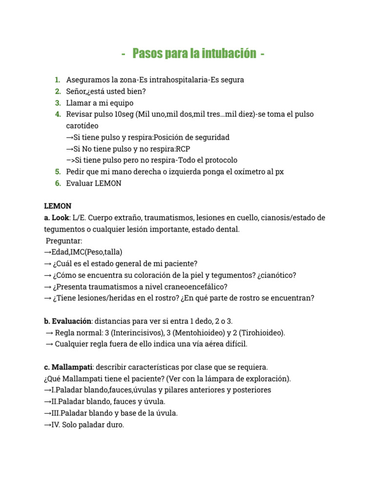 Protocolo Vía Aérea | PDF