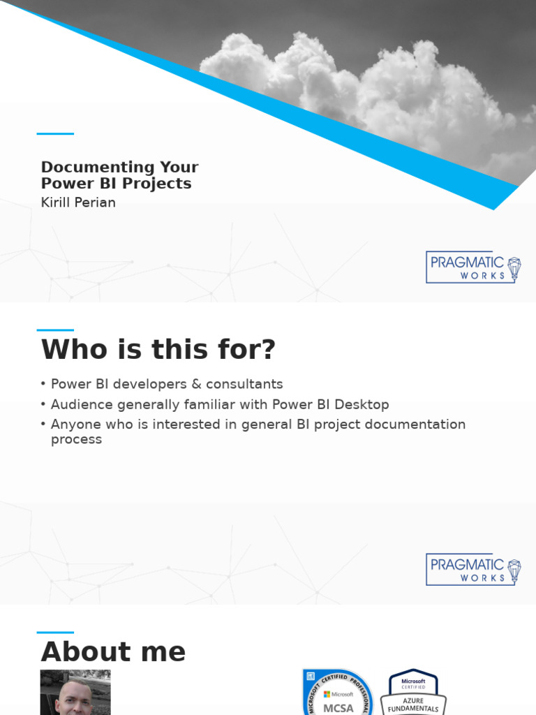 Documenting Power BI Projects Guide | PDF | Analytics | Information Science