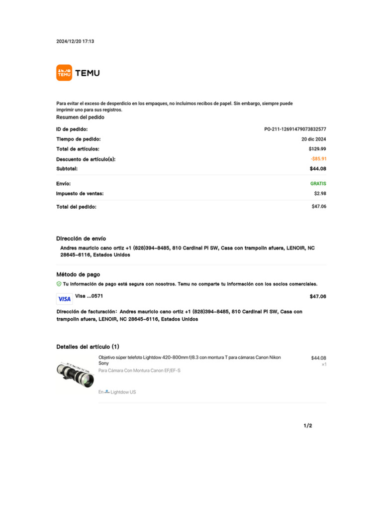 Print For TEMU | PDF