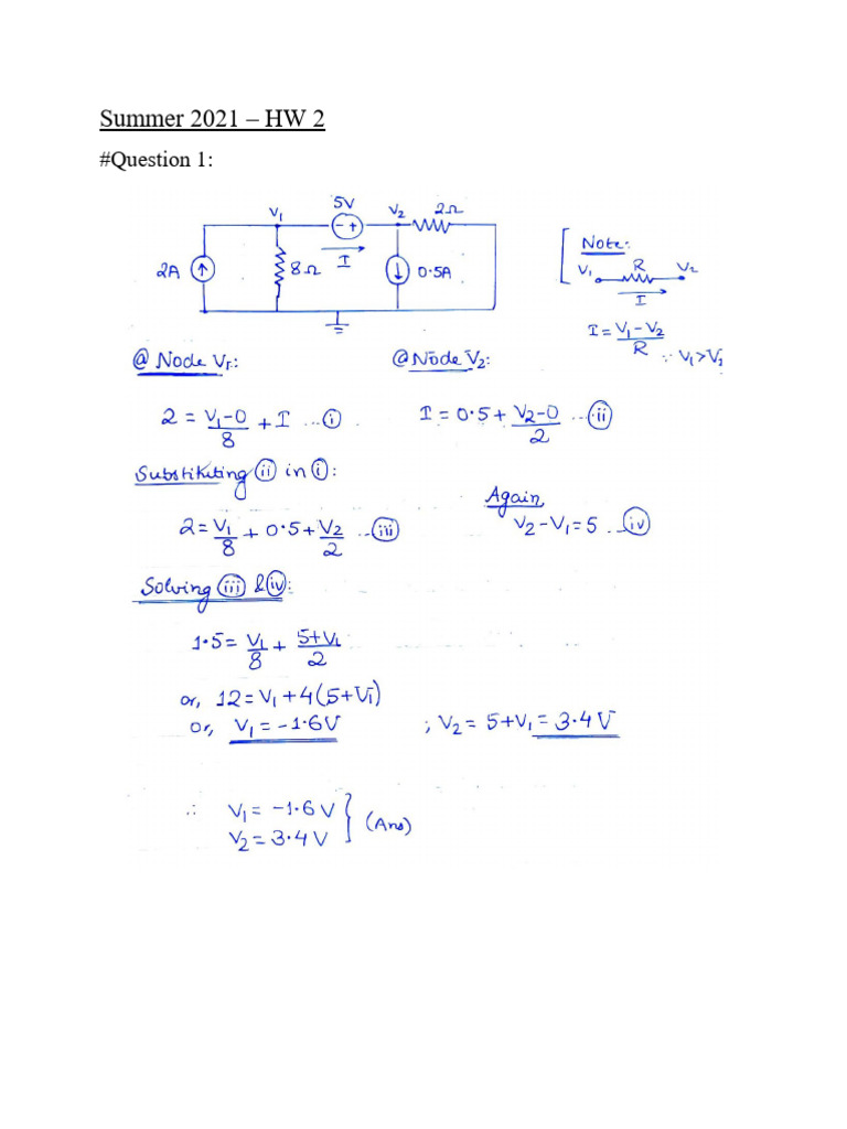 ECE 20001 HW2 Solutions | PDF