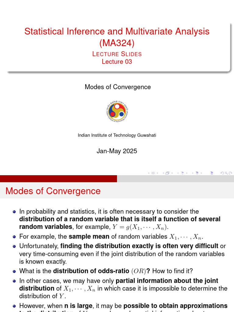 Lec03 | PDF | Probability Distribution | Random Variable