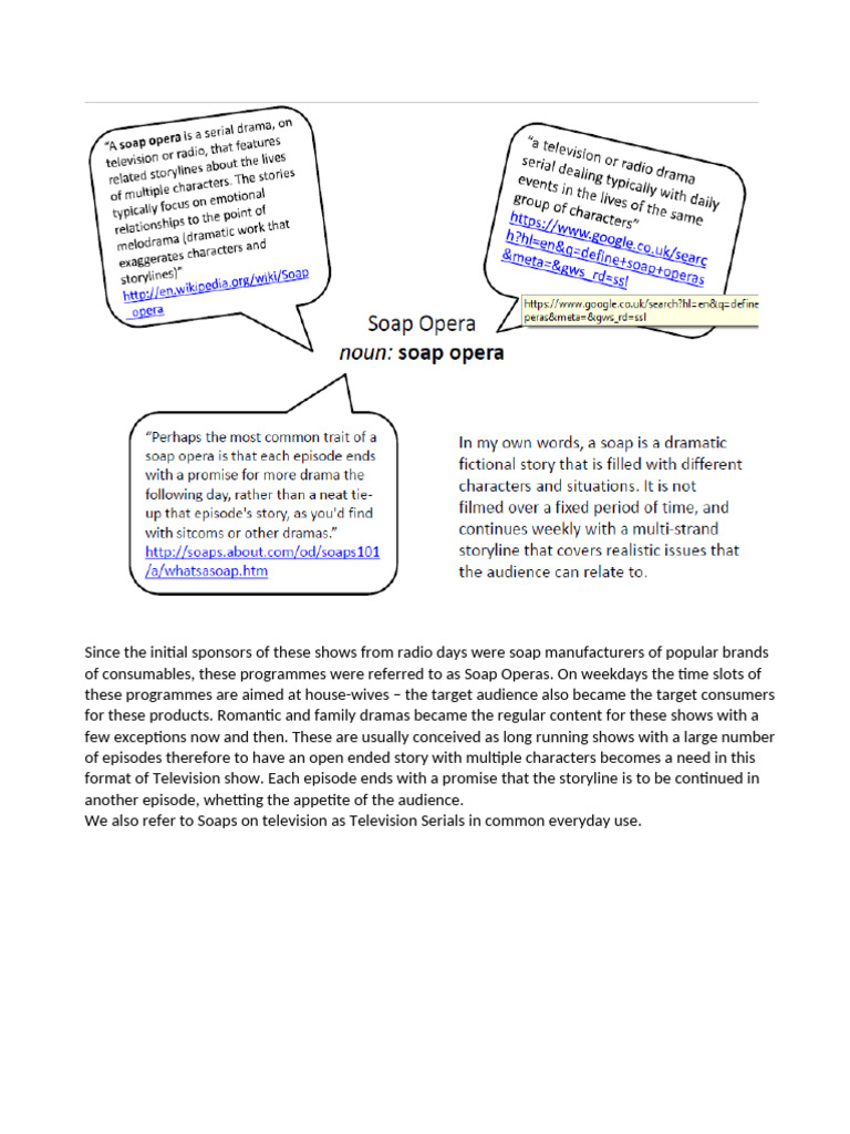 Soap Operas Pdf Soap Opera Reality Television
