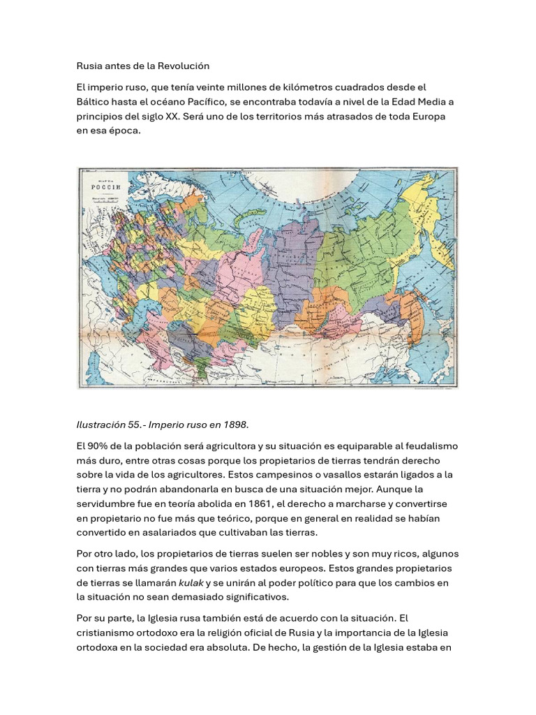 7. LA REVOLUCIÓN RUSA Y LA CREACIÓN DE LA URSS | PDF | Imperio ruso | Vladimir Lenin