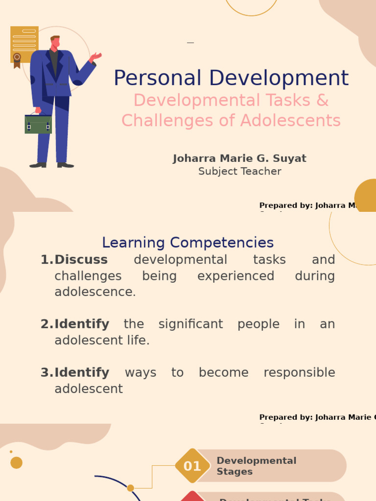 q1 Developmental Tasks and Challenges of Adolescent | PDF ...