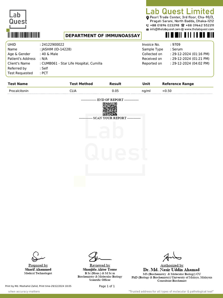 9709JASHIMProcalcitonin (PCT) | PDF