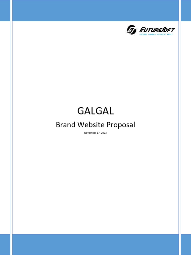 Galgal Brand Website Proposal Overview | PDF | World Wide Web ...