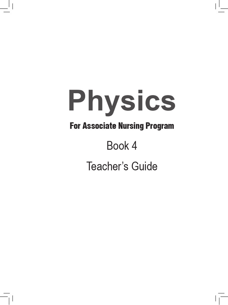 Physics S4 TG | PDF | Educational Assessment | Learning