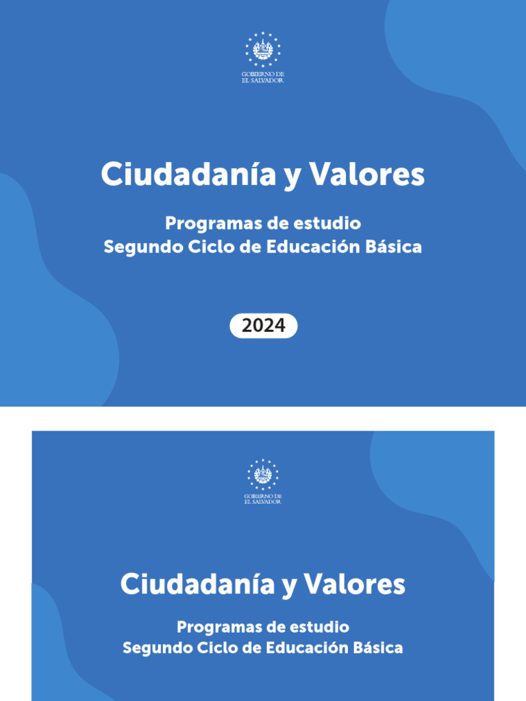 Programa de Ciudadanía y Valores - Segundo Ciclo | PDF | Evaluación | Aprendizaje