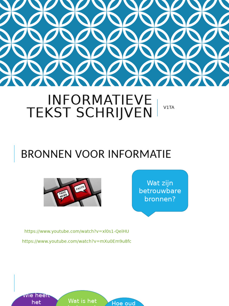V1T Informatieve Tekst | PDF