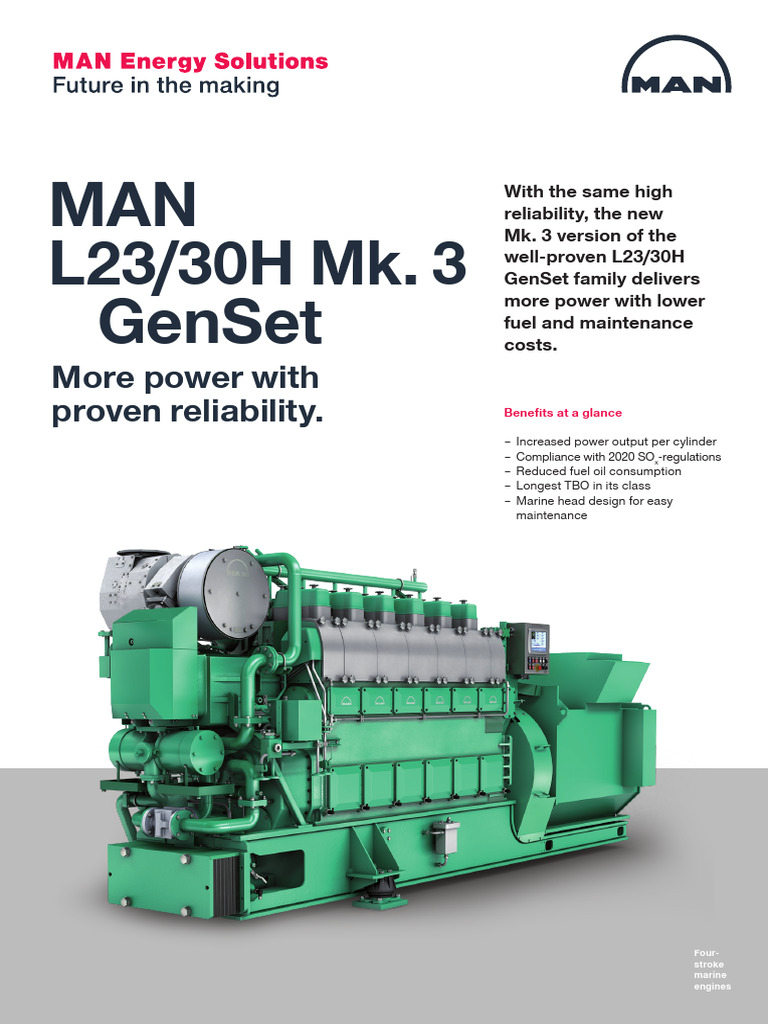 Man l23 30h MK 3genset Eng | PDF | Engines | Machines