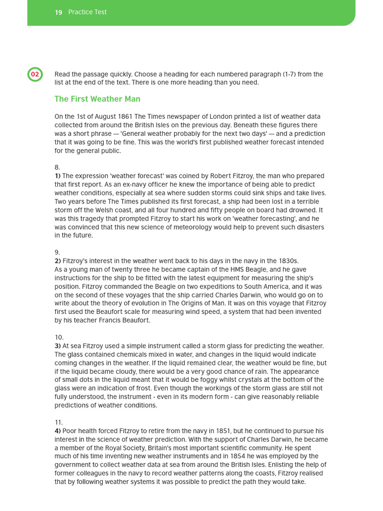 Aptis-Advanced-Practice-Book Pag 19-20 | PDF | Weather Forecasting ...