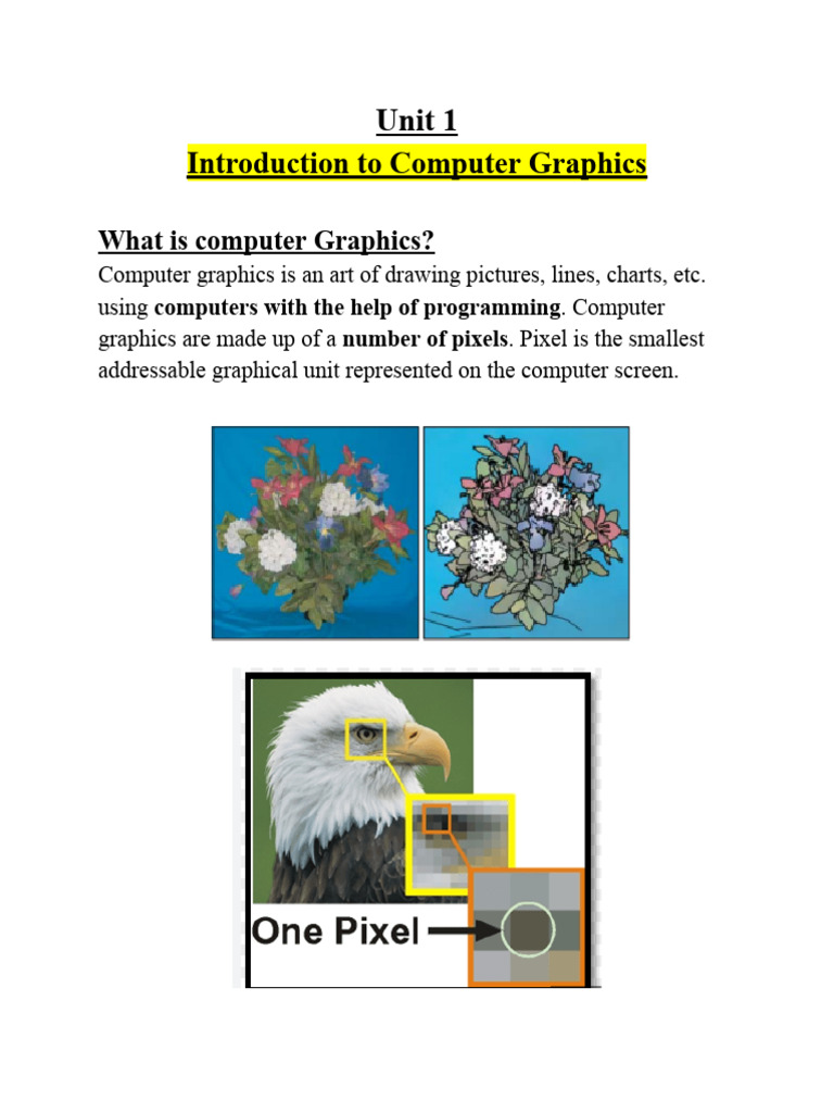 CG Unit1 (3) | PDF | Touchscreen | Computer Graphics