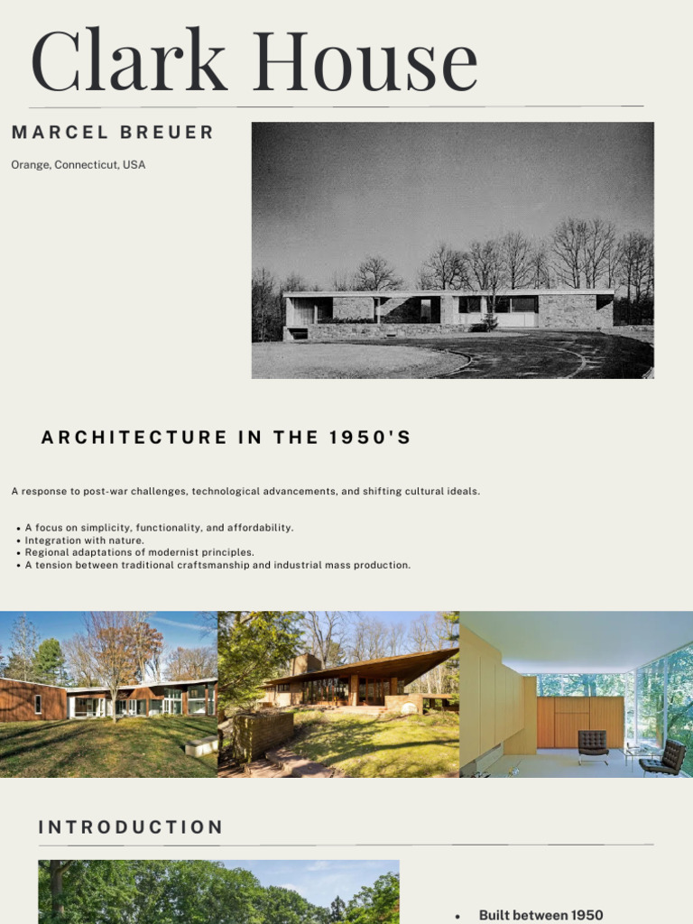 Clark House: A Modernist Masterpiece | PDF