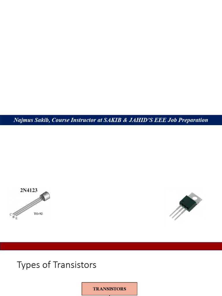 Electronics (BJT) Lecture 6 | PDF | Bipolar Junction Transistor | Field Effect Transistor