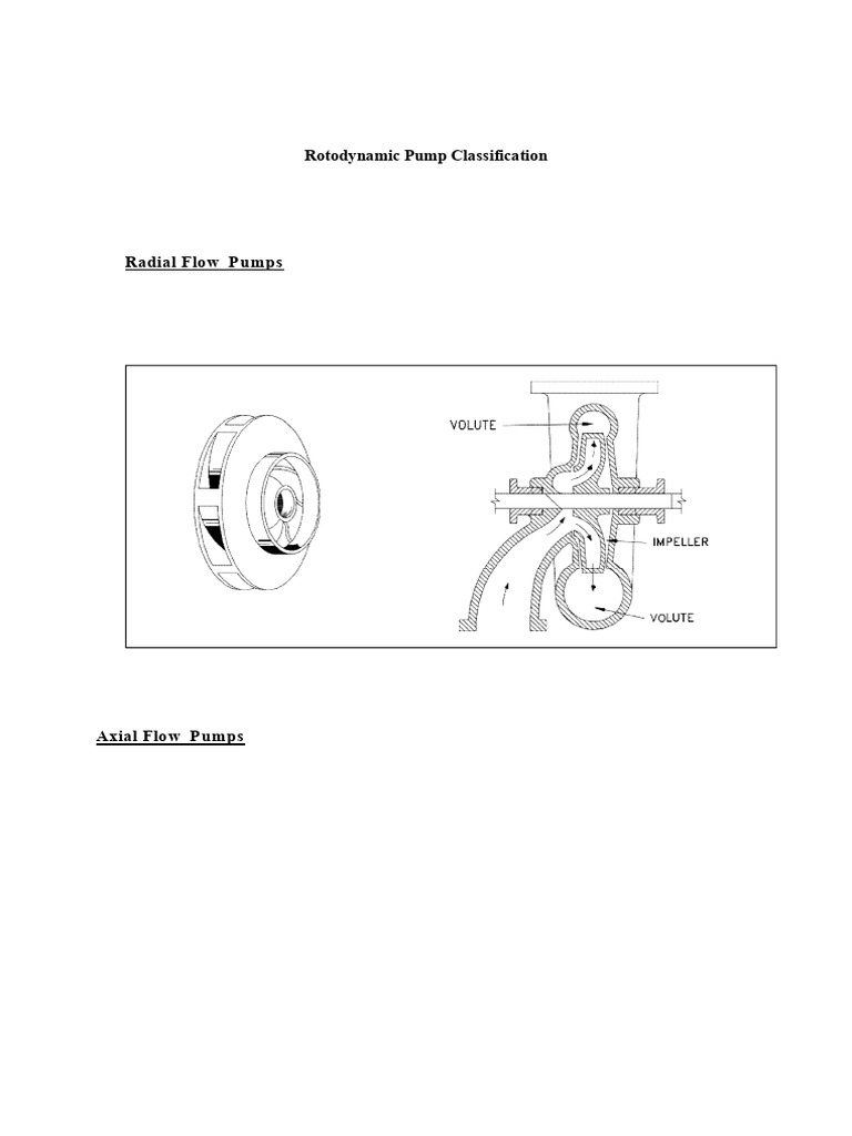 Rotodynamic Pump Classification | PDF | Pump | Energy Technology