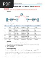 5.4.12 Packet Tracer - Configure Extended IPv4 ACLs - Scenario 1 | PDF | Port (Computer ...