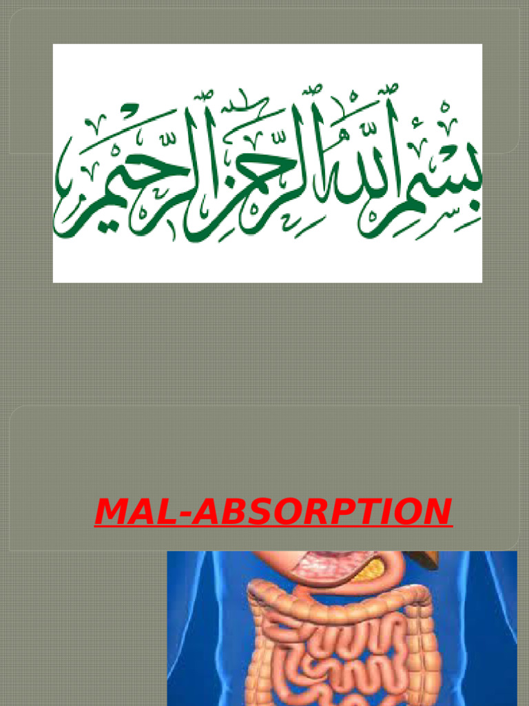 5 MALABSORPTION | PDF | Anemia | Medical Specialties