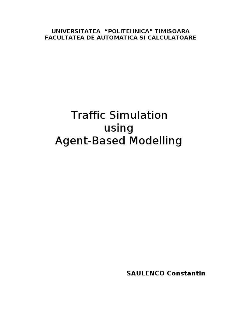 Traffic Simulation Pdf