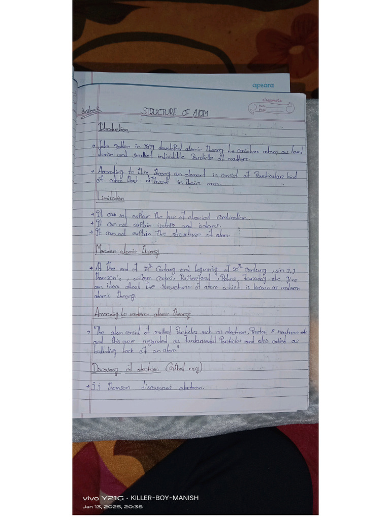 Kj Mam Atomic Structure | PDF