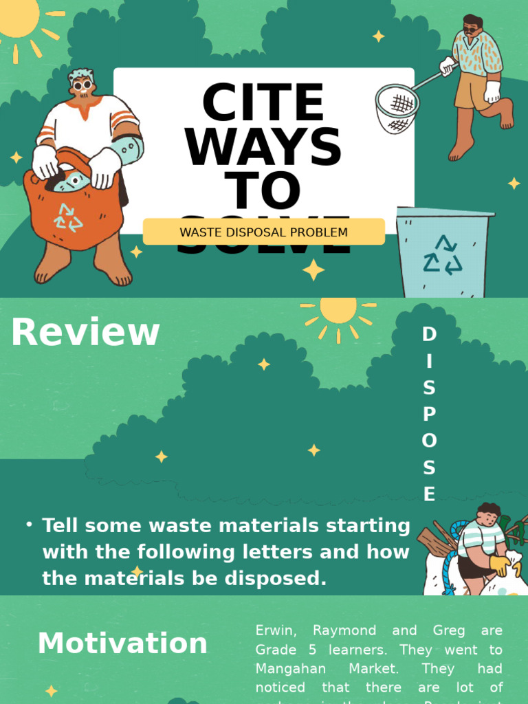 Ways To Solve Waste Disposal Problem | PDF | Waste | Waste Management