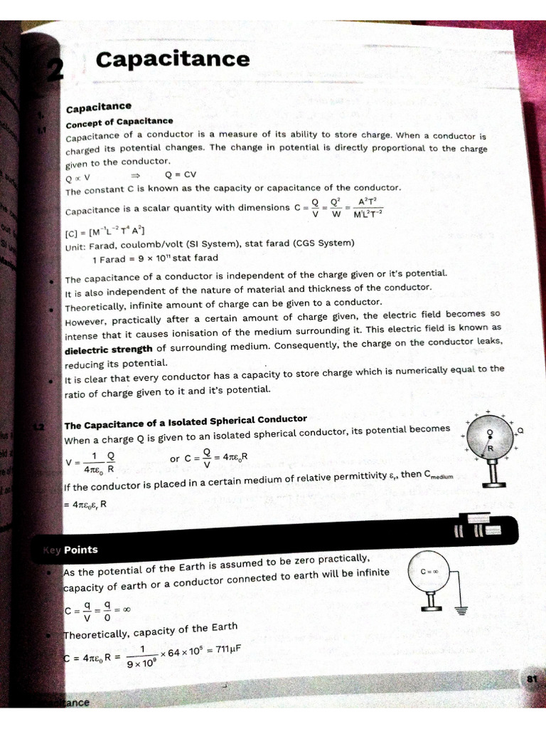 Capacitance Notes | PDF