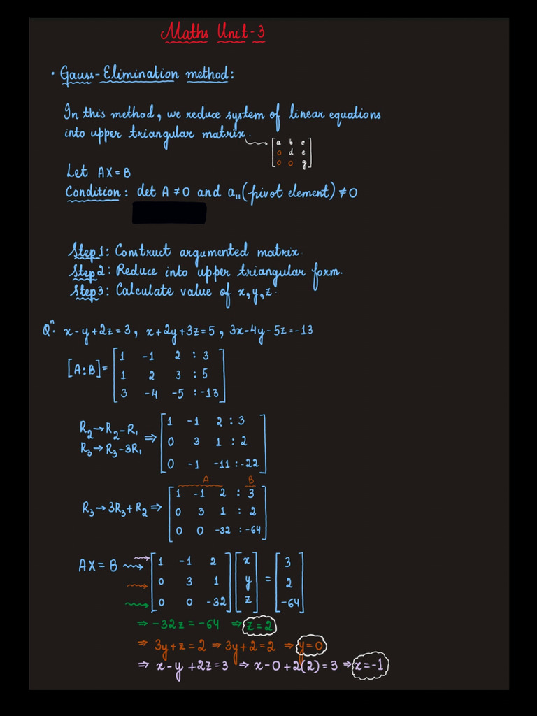 Maths Unit 3 Numerical Methods (Vabya) | PDF