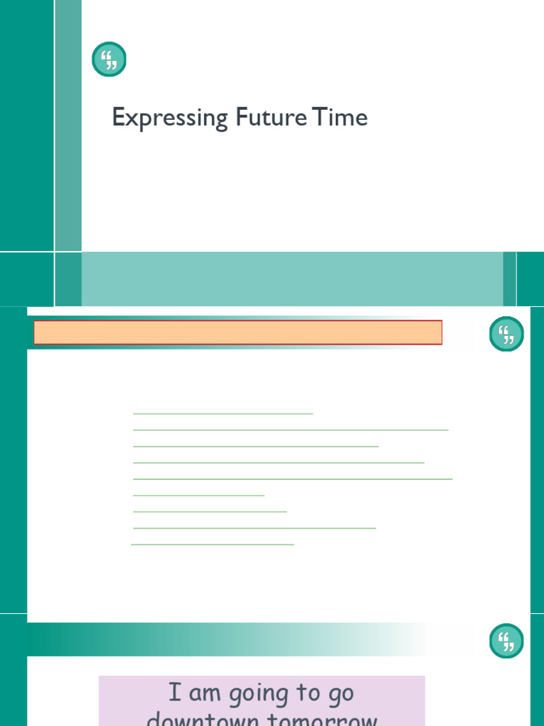 Learning - Express Future Time 1 | PDF | Lunch | Question