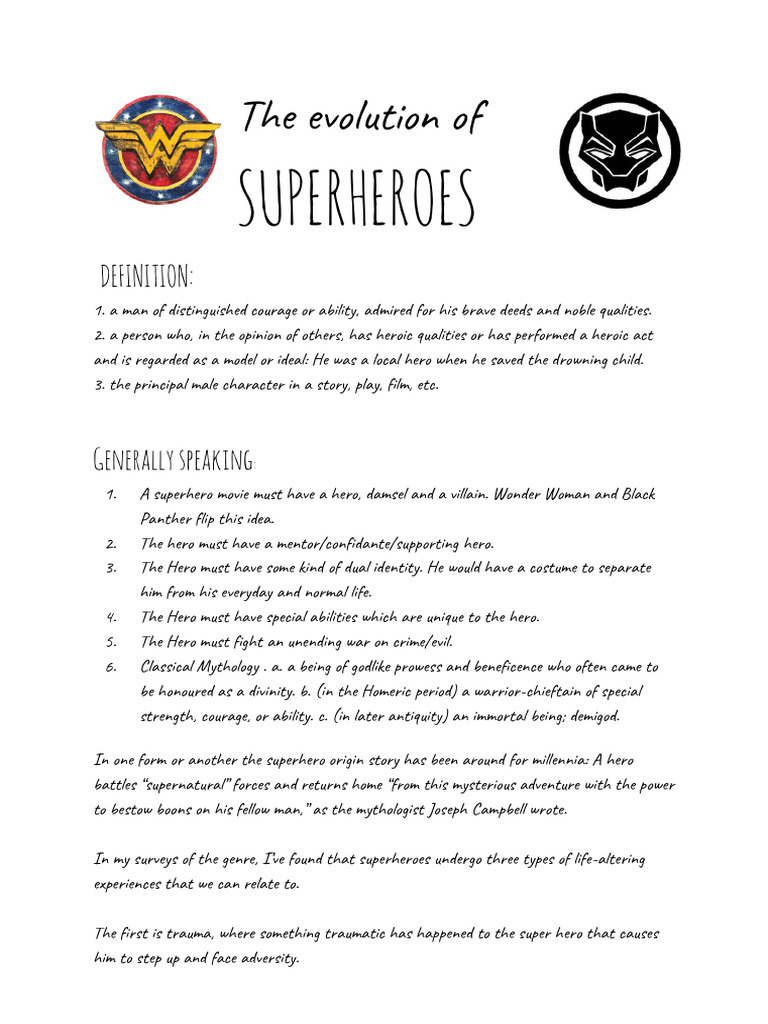 Wonder Woman notes | PDF | Wonder Woman
