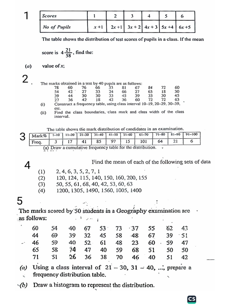 Statistics Questions | PDF